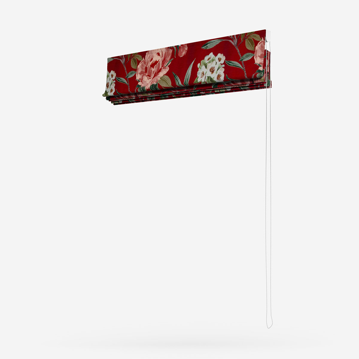 Shangri La Rosso Roman Blind | Blinds Direct