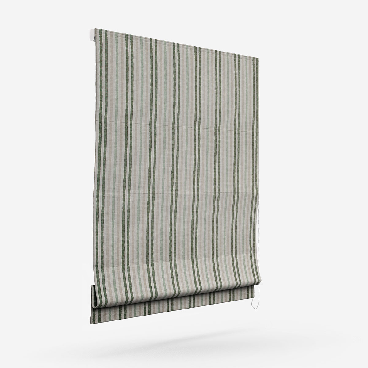 Emily Bond Cornish Stripe Fern Roman Blind | Blinds Direct
