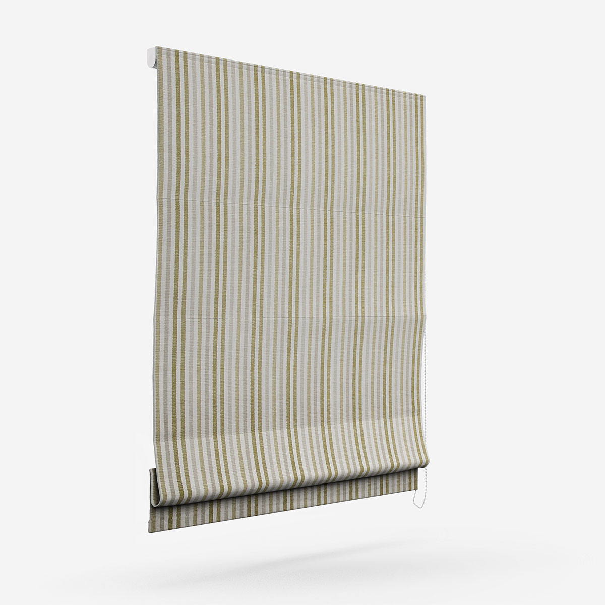 Emily Bond Cornish Stripe Gold Natural Roman Blind | Blinds Direct