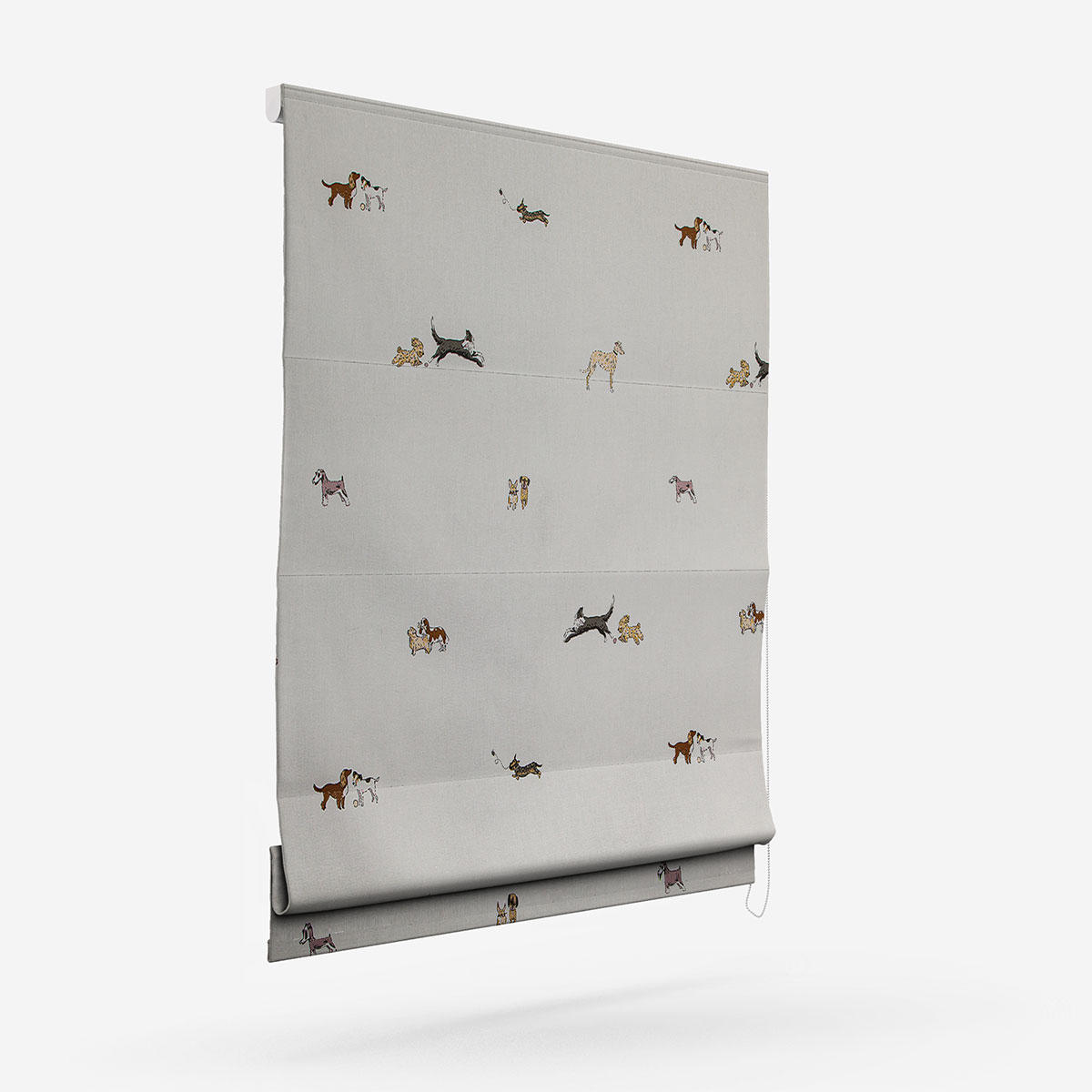 Sophie Allport Doggy Daycare Off White Roman Blind | Blinds Direct