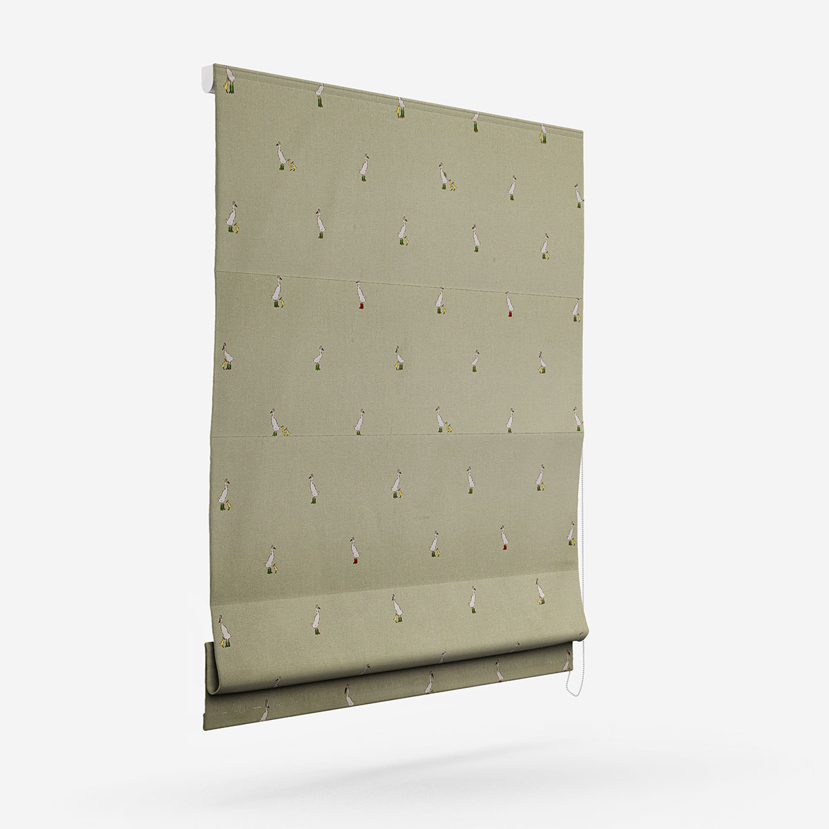 Sophie Allport Runner Duck Sage Green Roman Blind | Blinds Direct