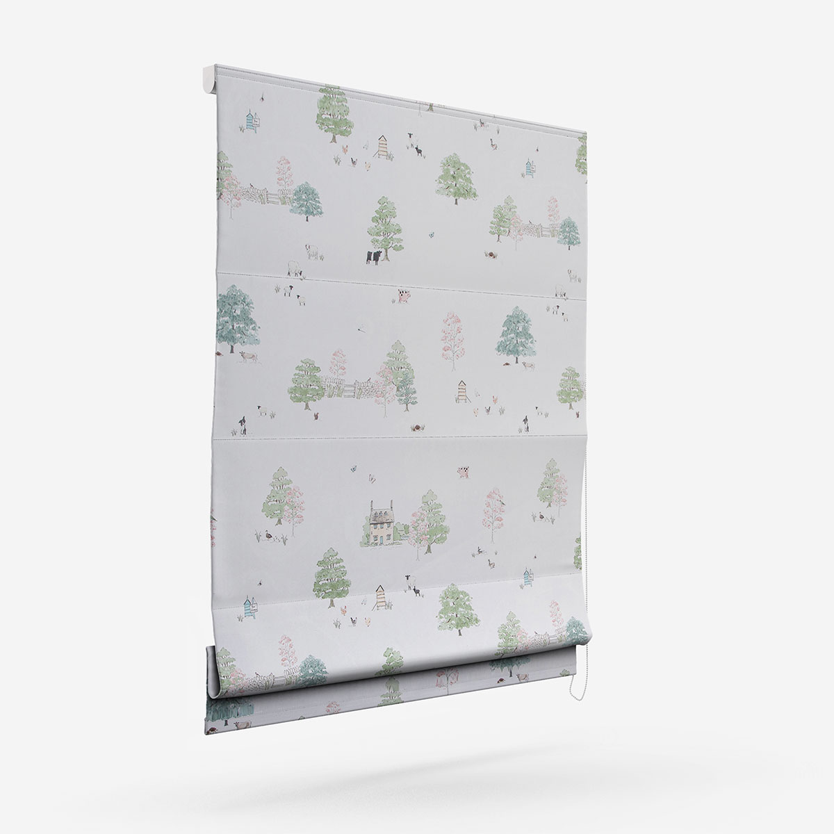 Sophie Allport Spring Cottage White Roman Blind | Blinds Direct