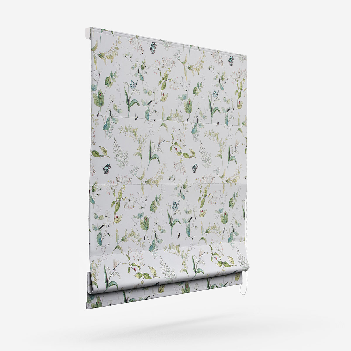 Sophie Allport Wild Floral White Roman Blind | Blinds Direct