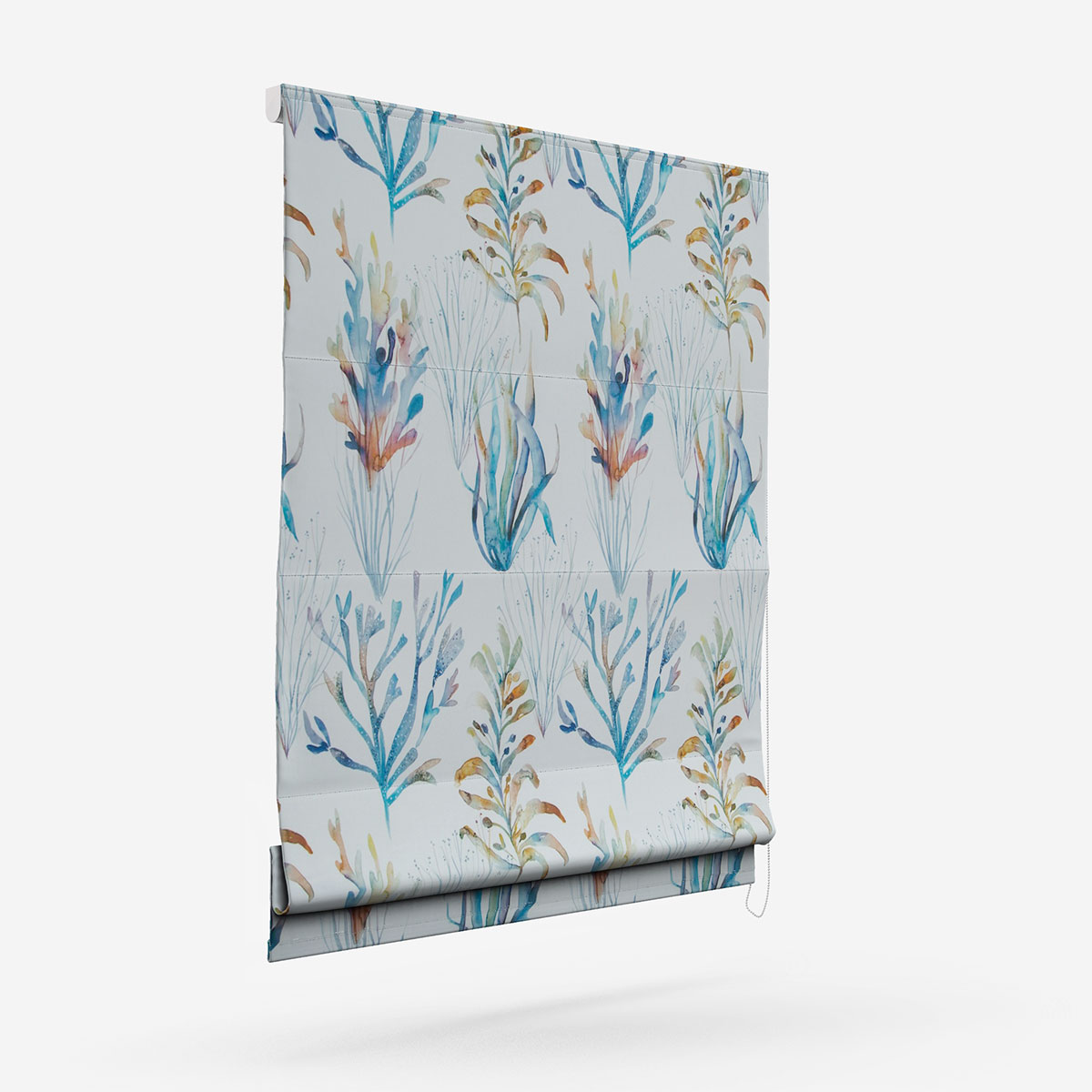 Voyage Coral Reef Cobalt Roman Blind