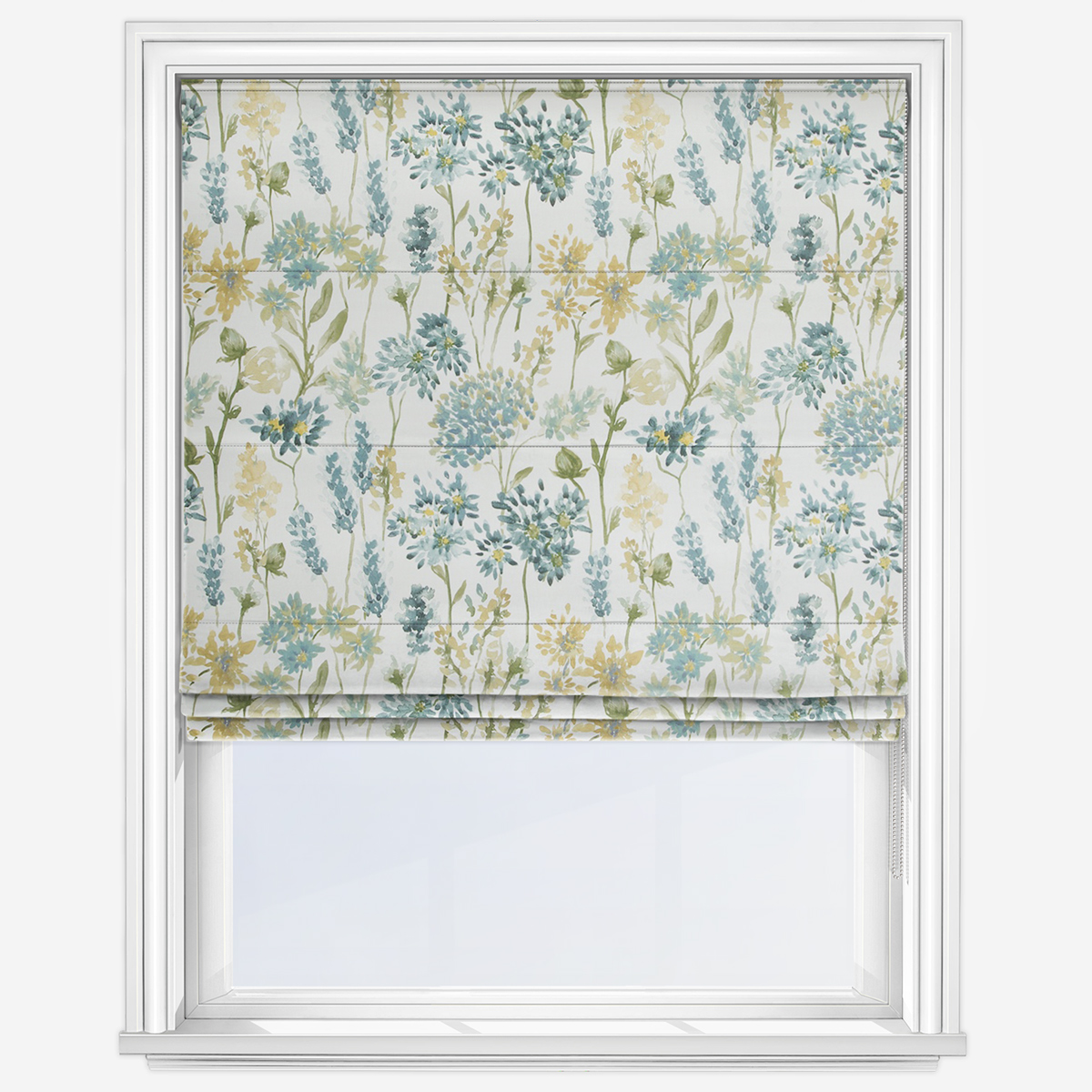 Etta Azure Roman Blind | Blinds Direct