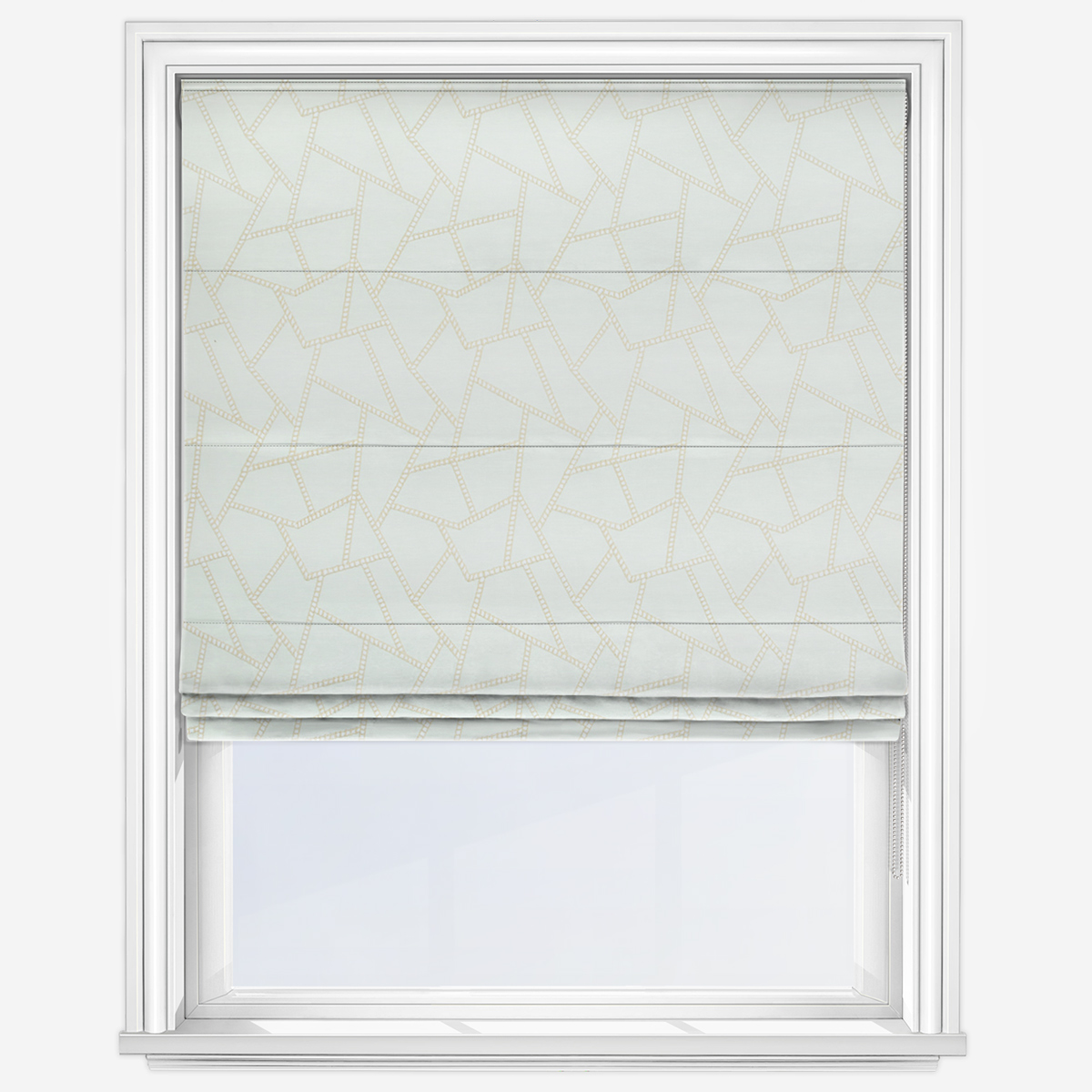 Camengo Anoki Blanc Roman Blind | Blinds Direct