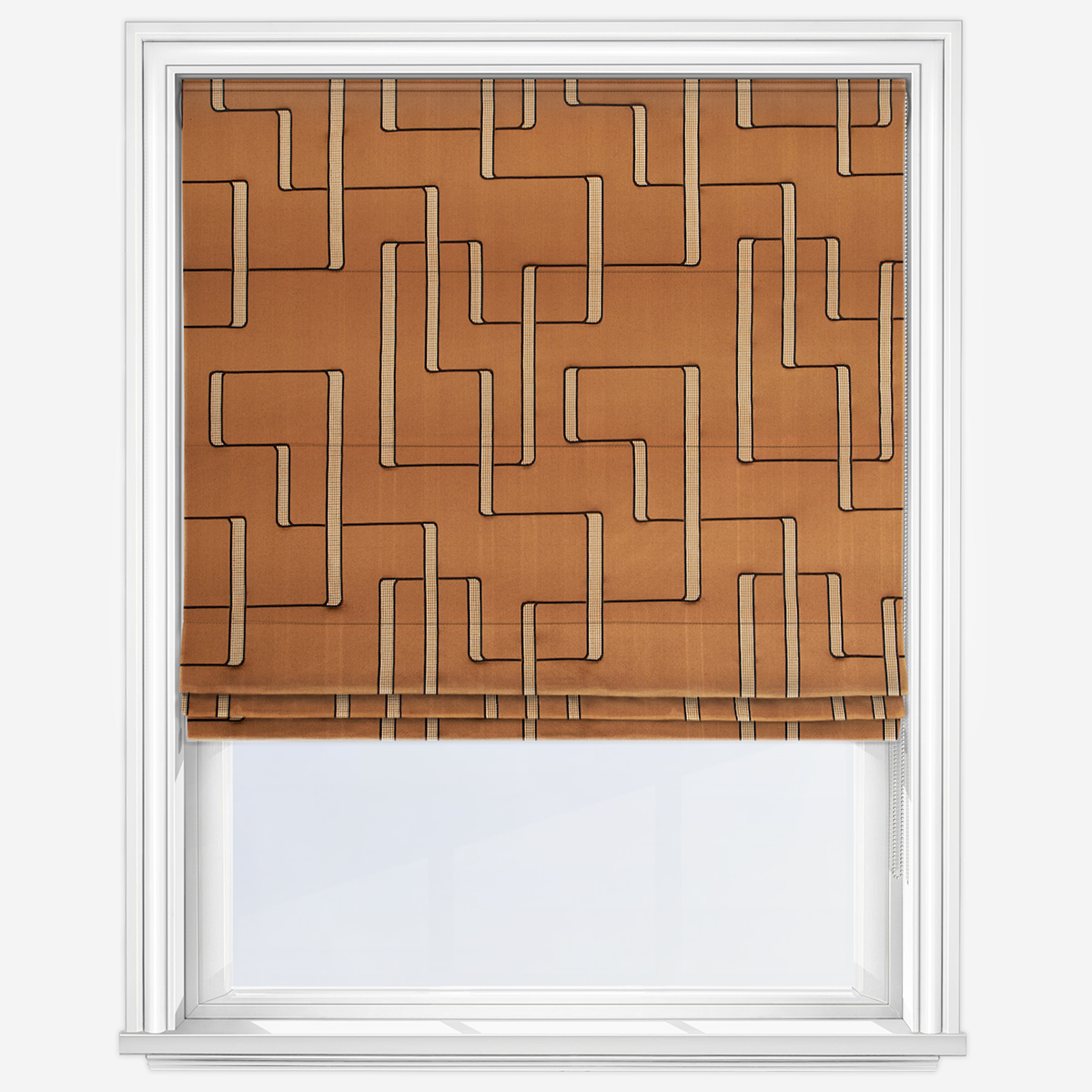 Casamance Lusio Terre De Sienne Roman Blind | Blinds Direct