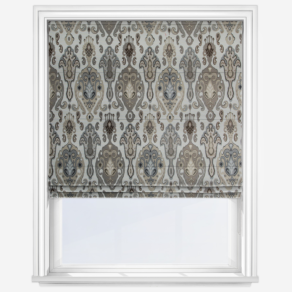 Alvi Grey Roman Blind | Blinds Direct