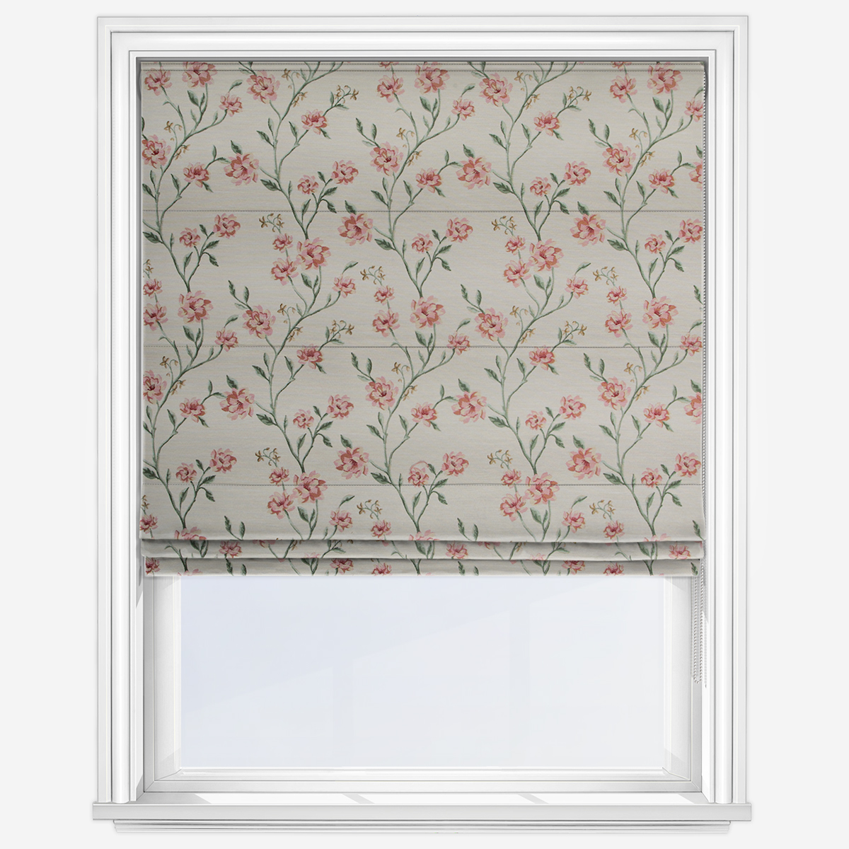 Ashley Pink Roman Blind | Blinds Direct
