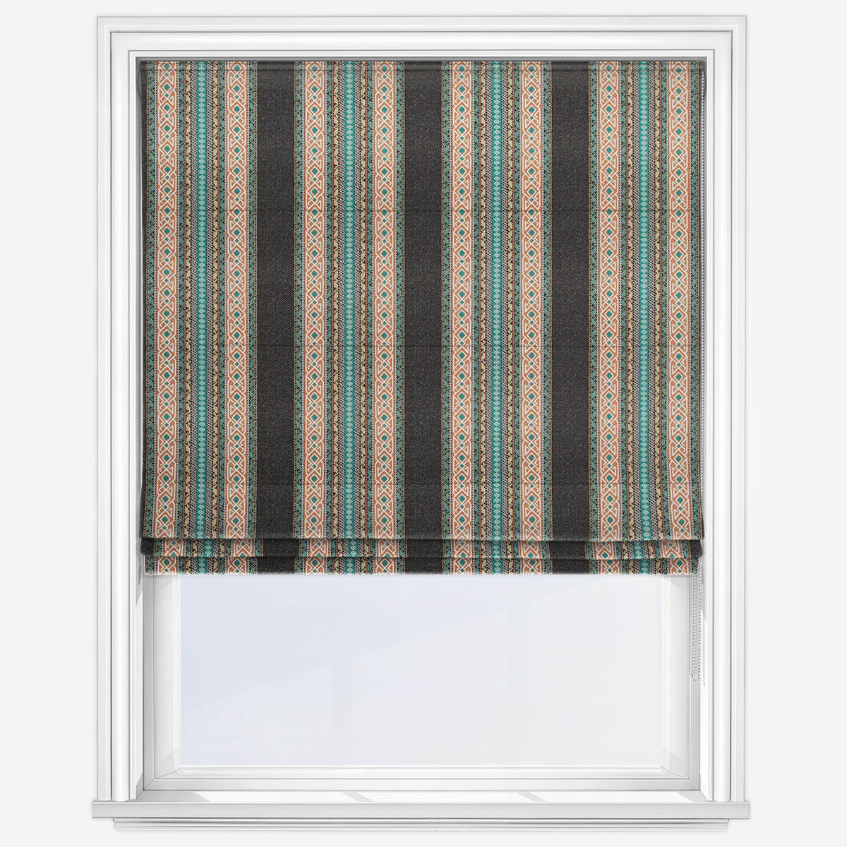 Severino Charcoal Roman Blind | Blinds Direct