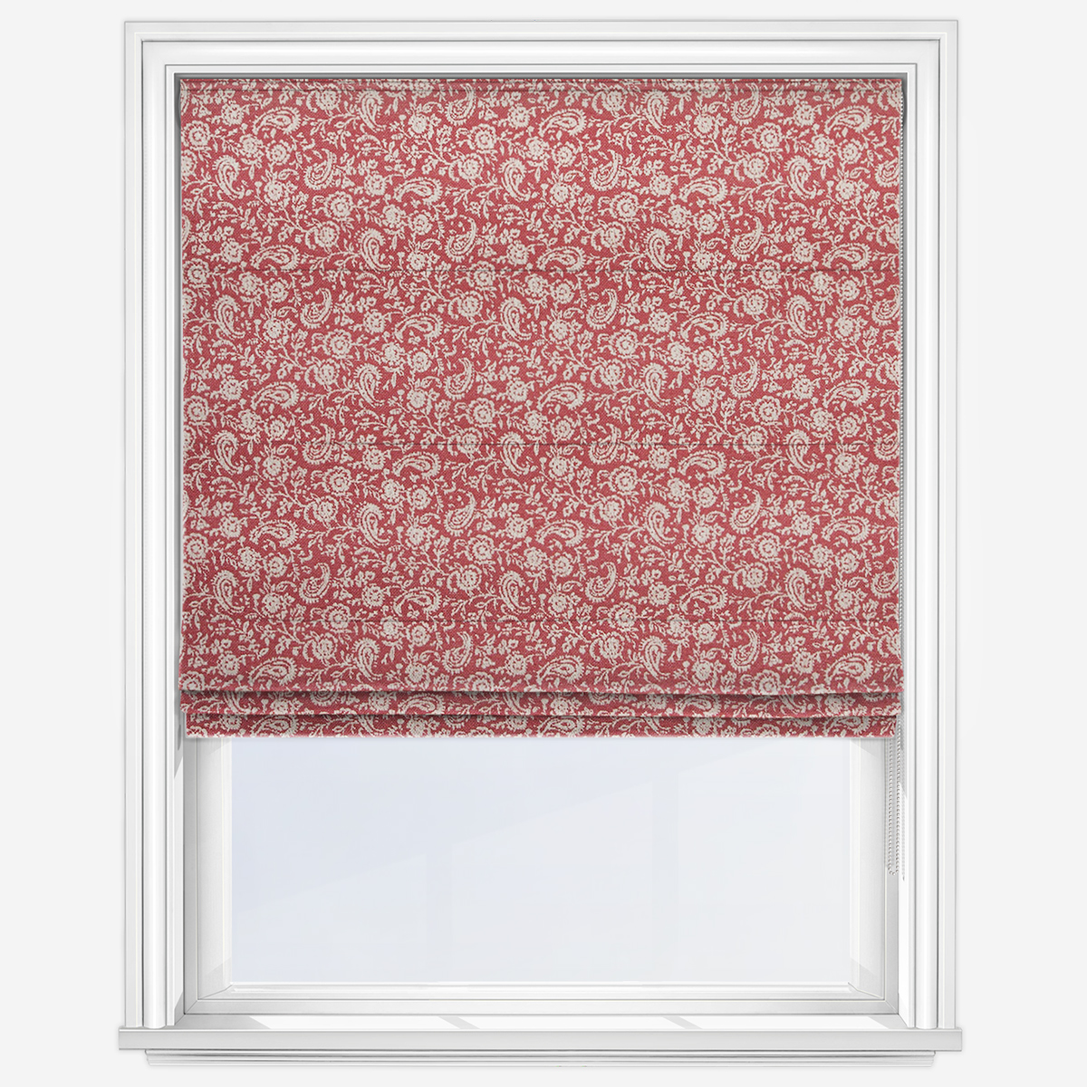 Shimla Carmine Roman Blind | Blinds Direct