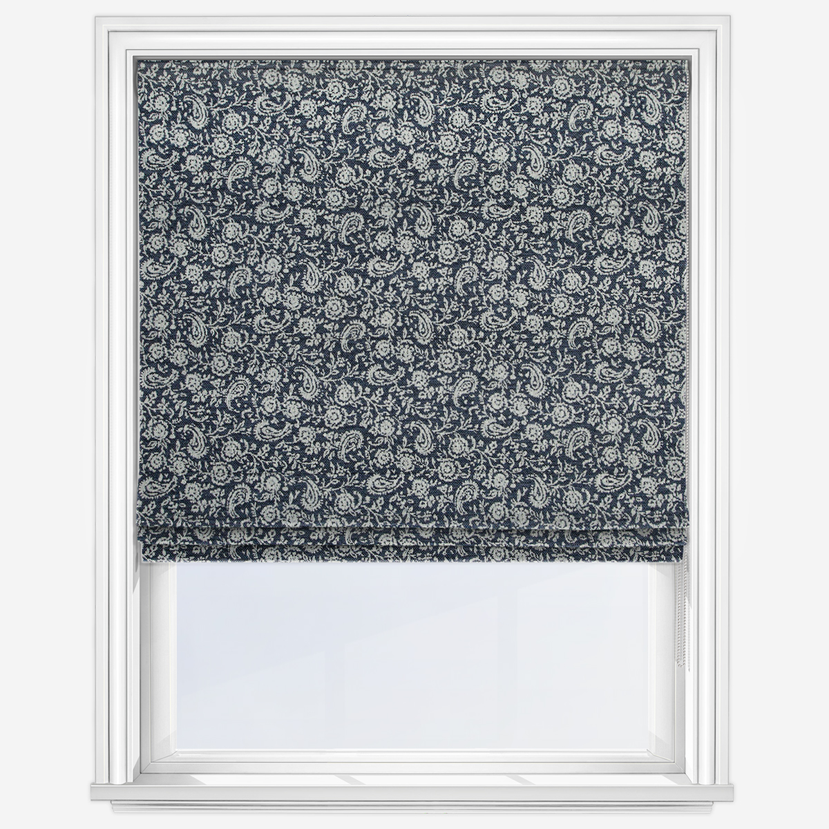 Shimla Indigo Roman Blind | Blinds Direct
