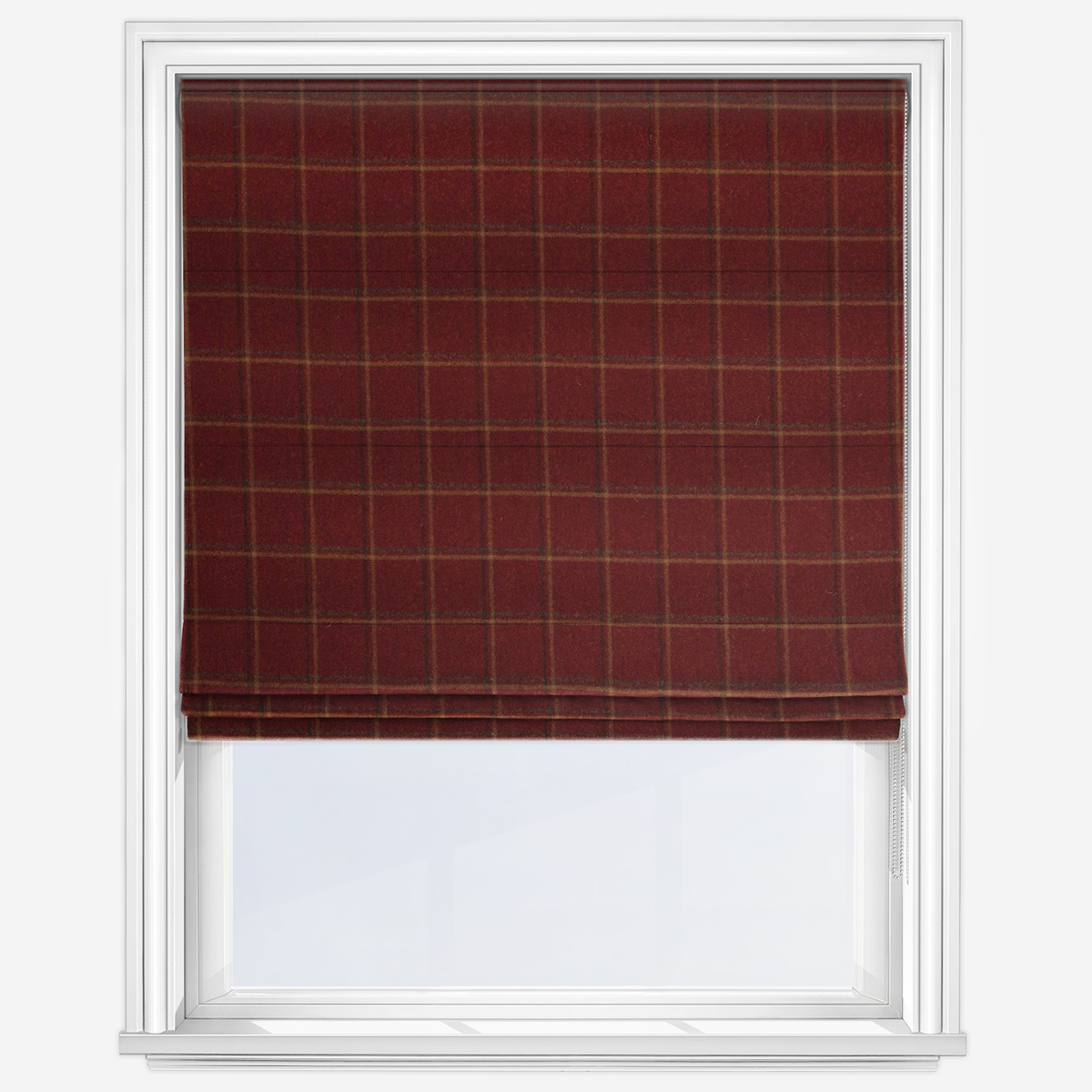 MOON St Andrew Claret Roman Blind | Blinds Direct