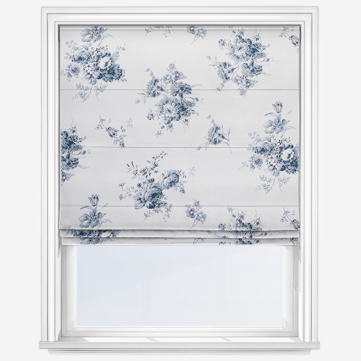 Shabby Chic by Rachel Ashwell Sunbleached Floral China Blue Roman Blind ...