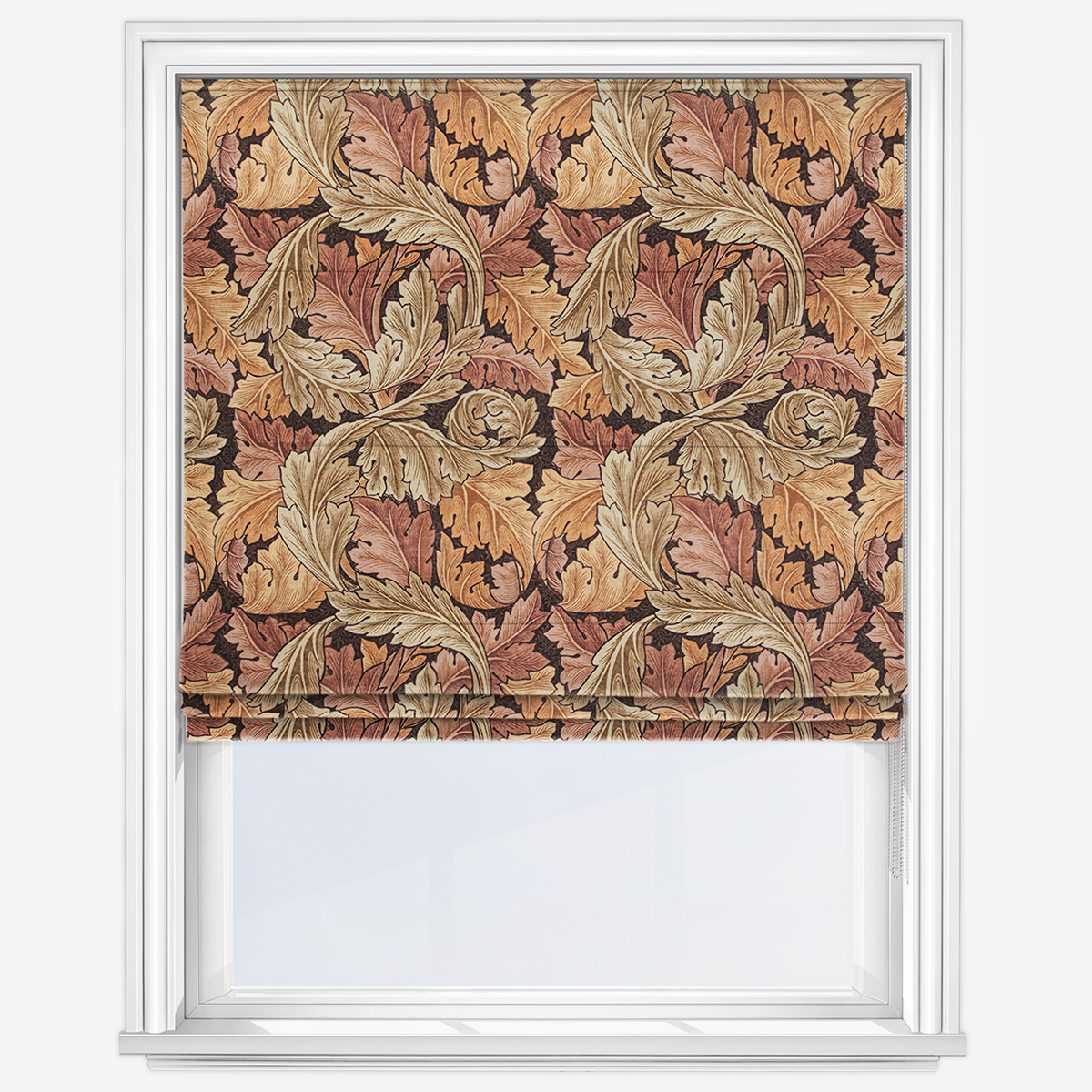 William Morris At Home Acanthus Acorn Roman Blind | Blinds Direct
