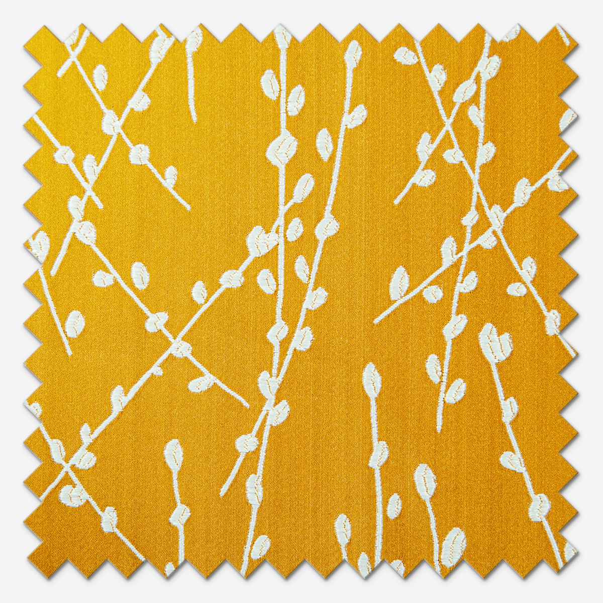 Camengo Brindille Safran Curtain | Blinds Direct