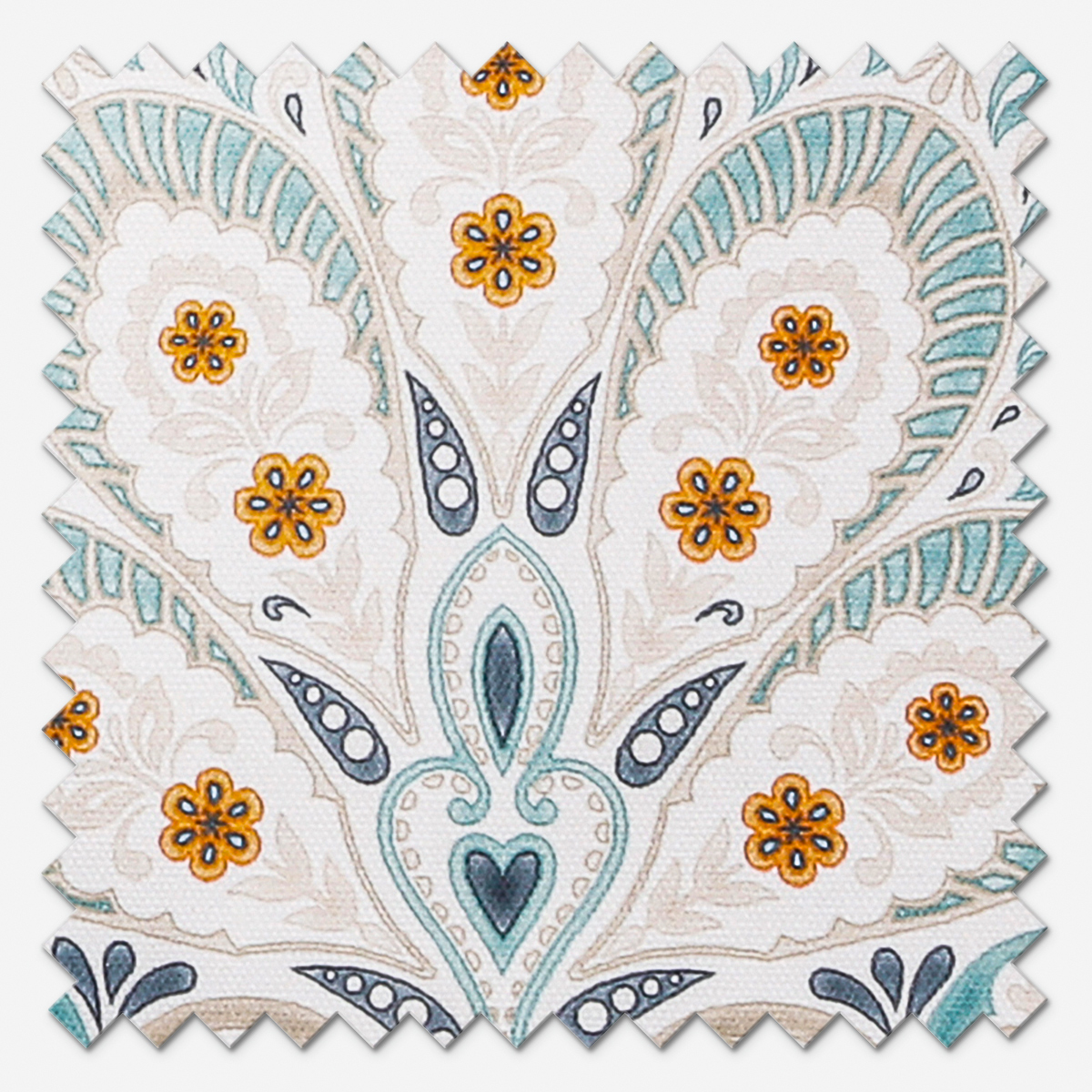 Persia Teal Spice Roman Blind | Blinds Direct