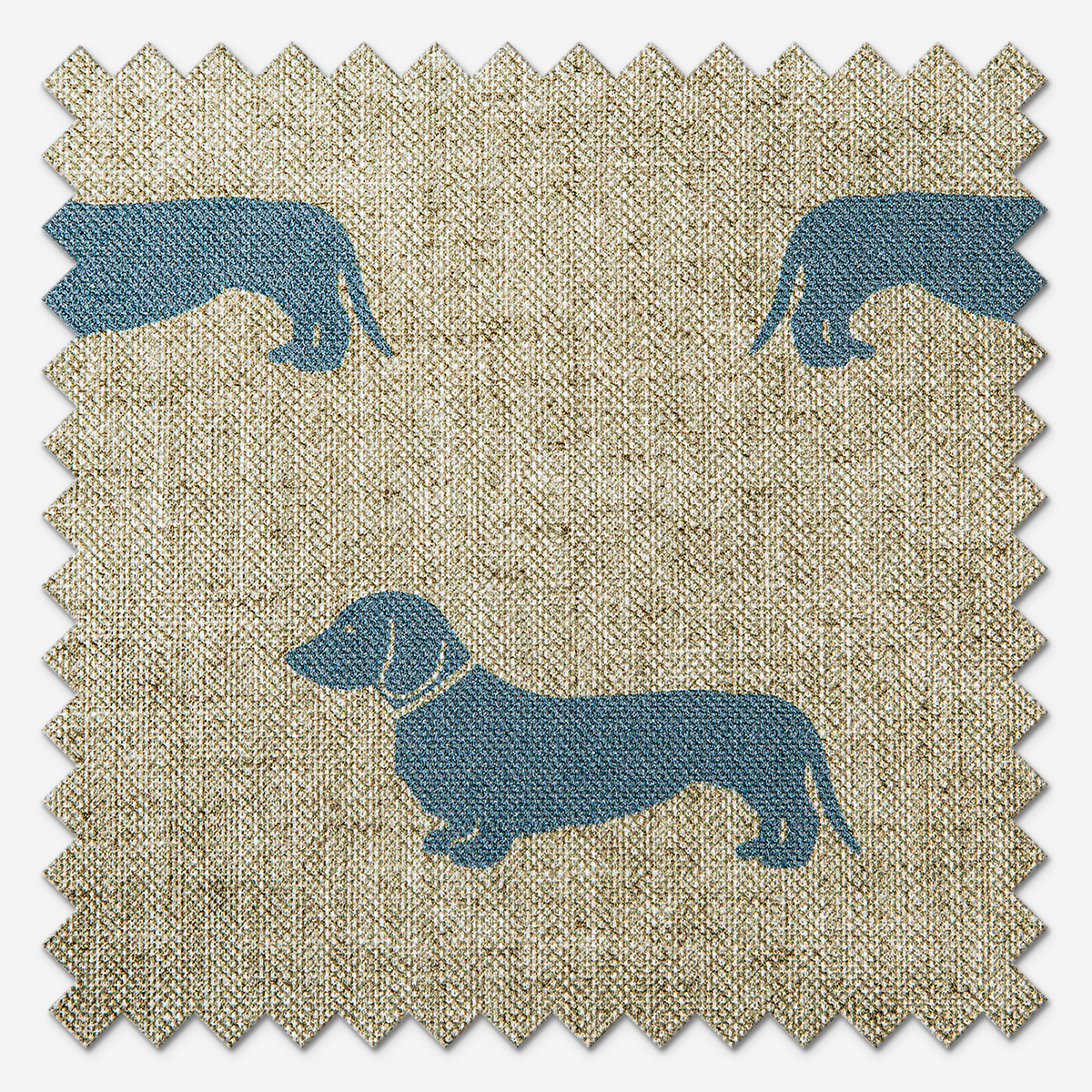 Emily Bond Peggy True Blue Roman Blind | Blinds Direct