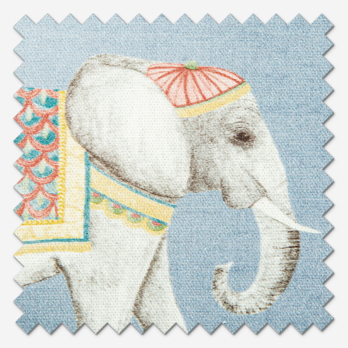 Taj Ashley Blue Cushion | Blinds Direct