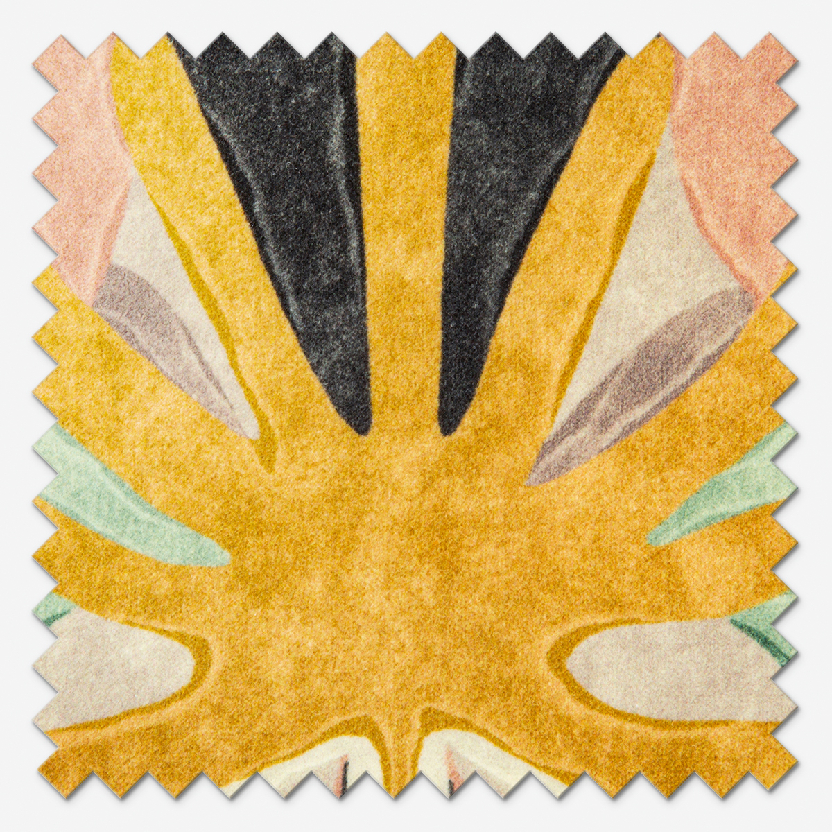 Harlequin Melora Positano Succulent and Amber Light Curtain | Blinds Direct