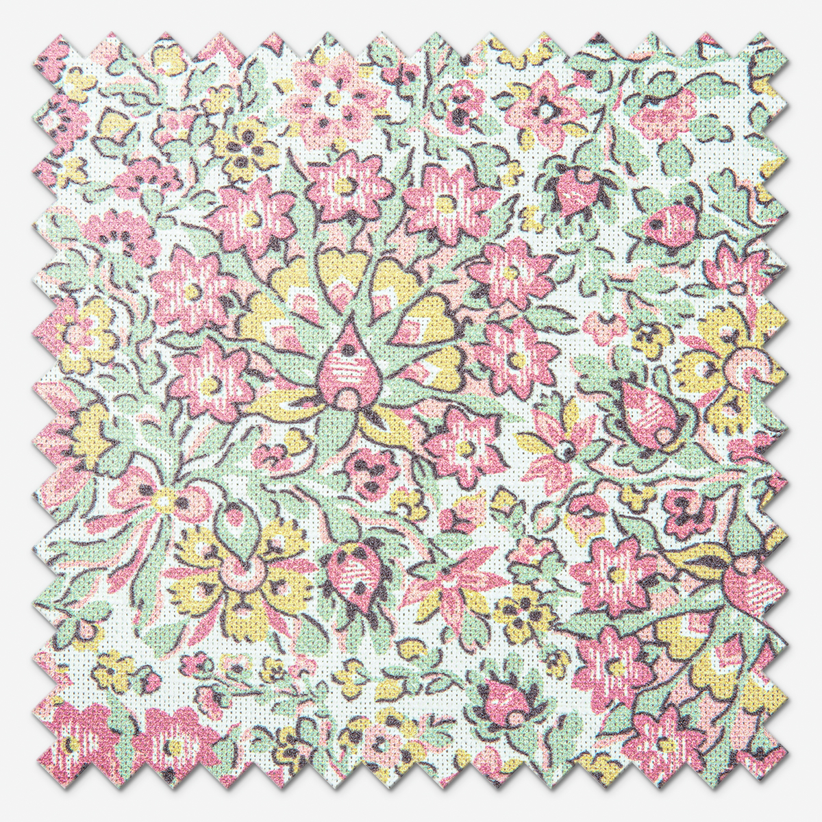 Laura Ashley Painswick Paisley Coral Pink Curtain | Blinds Direct