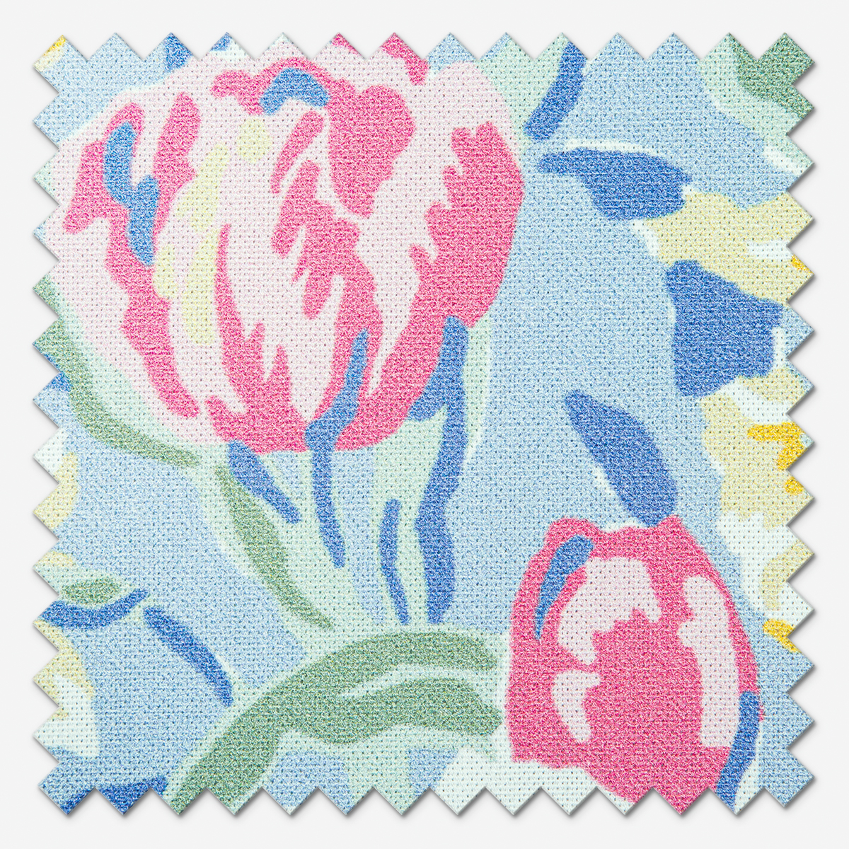 Laura Ashley Tulip China Blue Curtain | Blinds Direct