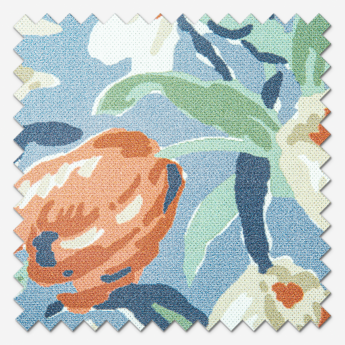 Laura Ashley Tulip Dusky Seaspray Blue Roman Blind | Blinds Direct