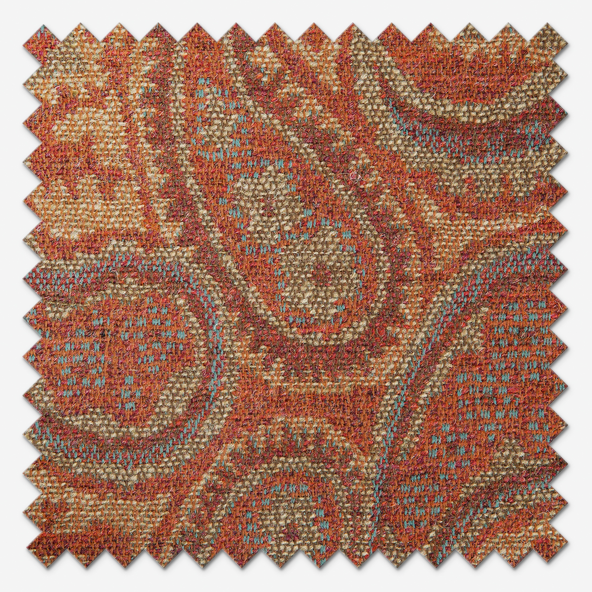 MOON Mac Burnt Orange Curtain | Blinds Direct