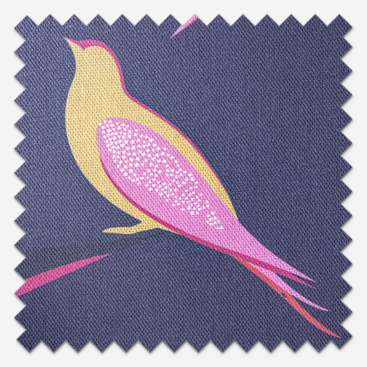 Sara Miller Bamboo Smokey Blue Roman Blind | Blinds Direct