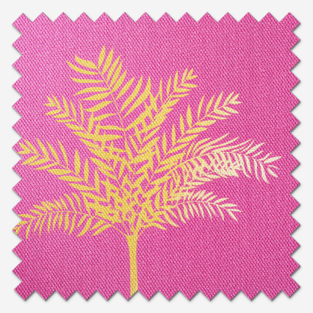 Sara Miller Small Palm Tree Pink Roman Blind | Blinds Direct