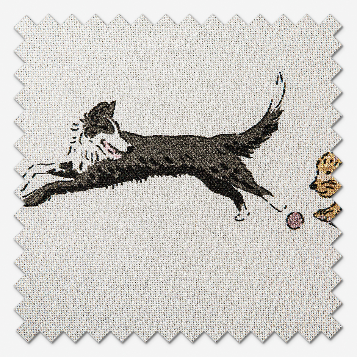 Sophie Allport Doggy Daycare Off White Roman Blind | Blinds Direct