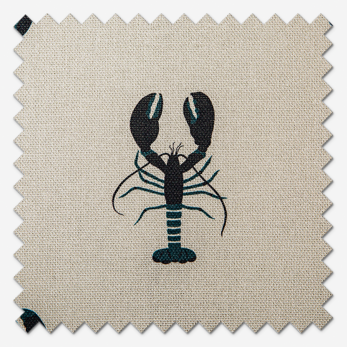 Sophie Allport Lobster White Roman Blind | Blinds Direct