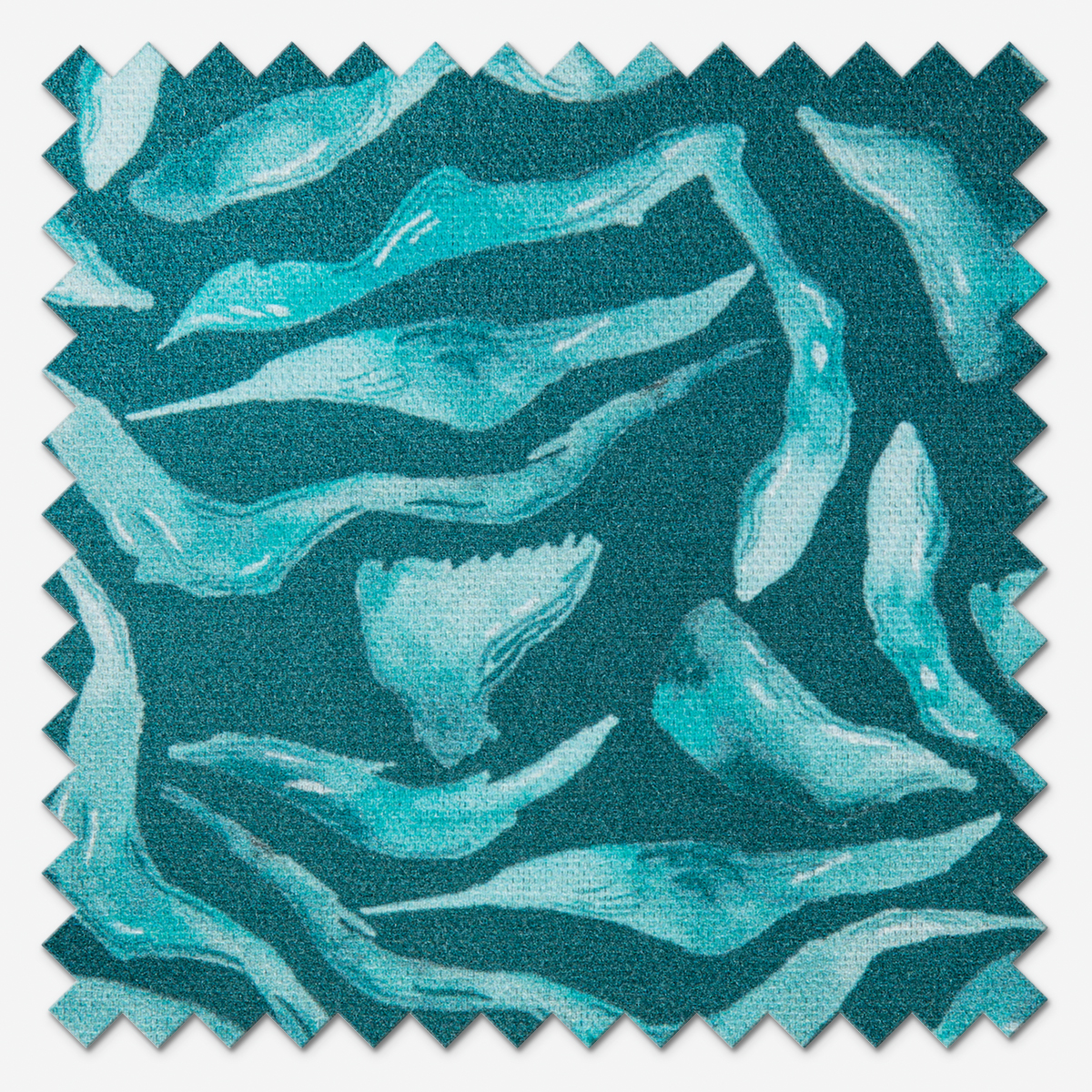 Voyage Balaya Teal Curtain | Blinds Direct
