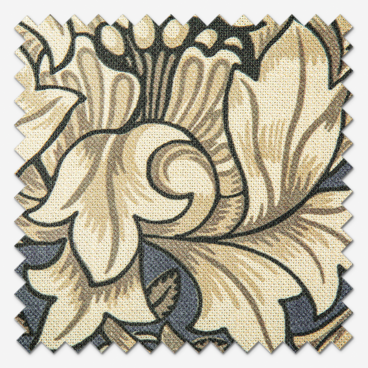 William Morris At Home African Marigold Walnut Curtain | Blinds Direct