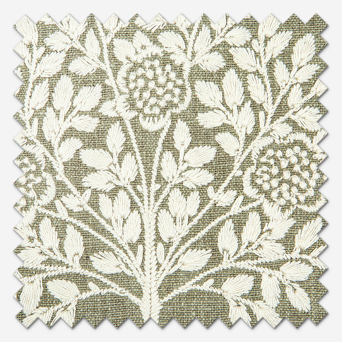 William Morris At Home Marigold Tree Embroidery Nettle Curtain | Blinds ...