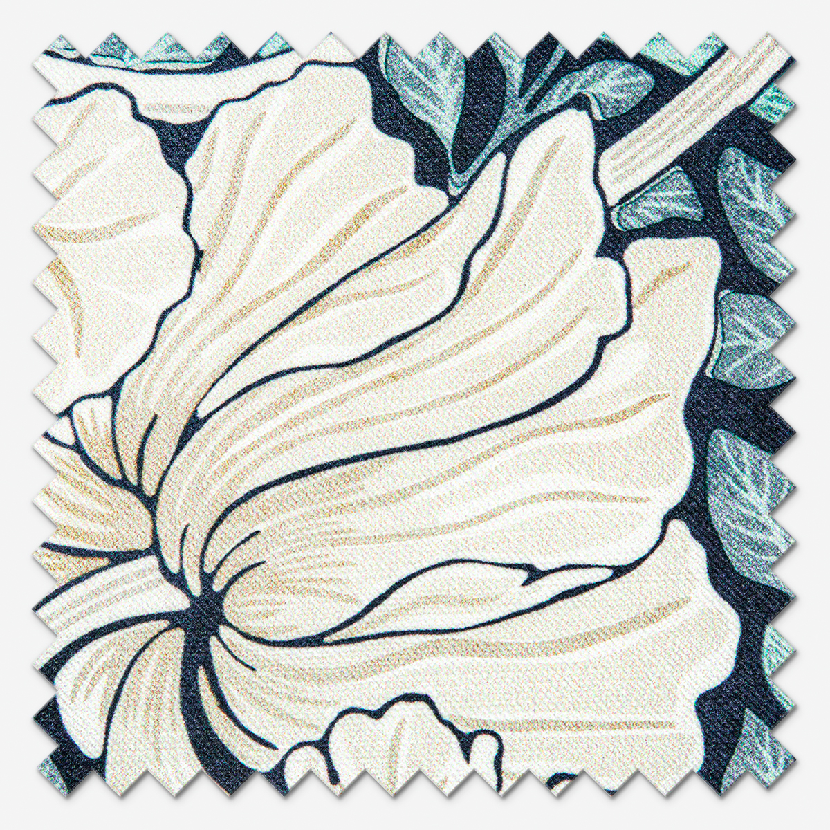 William Morris At Home Pimpernel Velvet Indigo Curtain | Blinds Direct