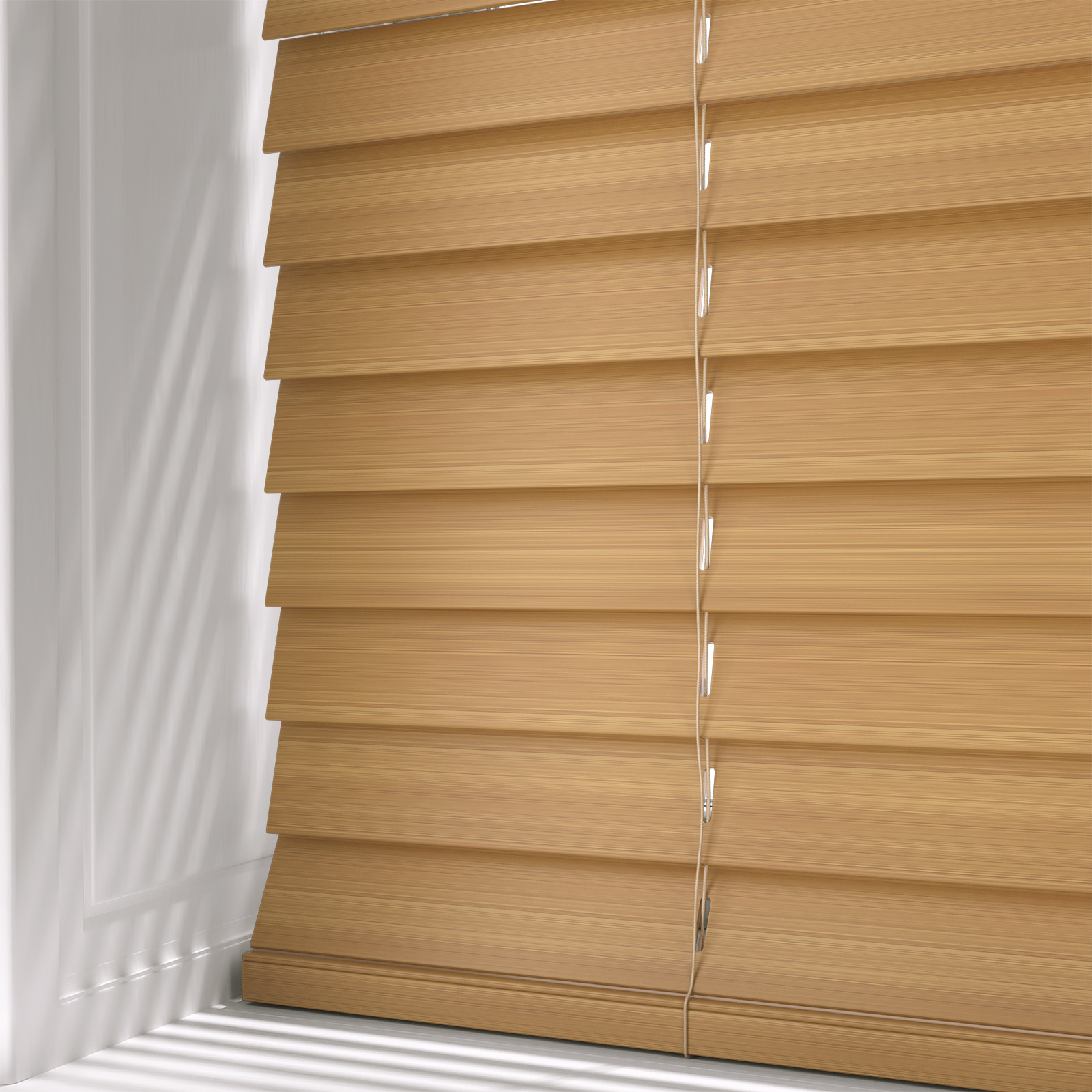 Opulence Bamboo Light Oak Wooden Venetian Blind | Blinds Direct