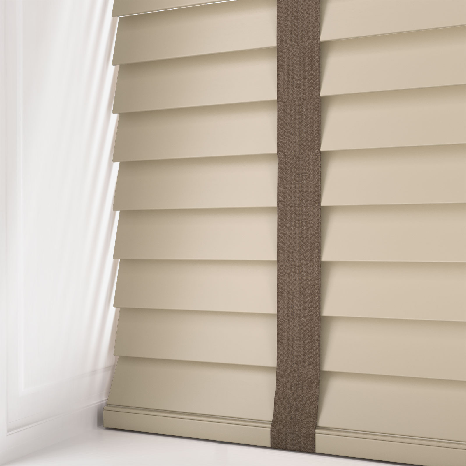 Opulence Pebble with Stealth Tapes Wooden Venetian Blind | Blinds Direct