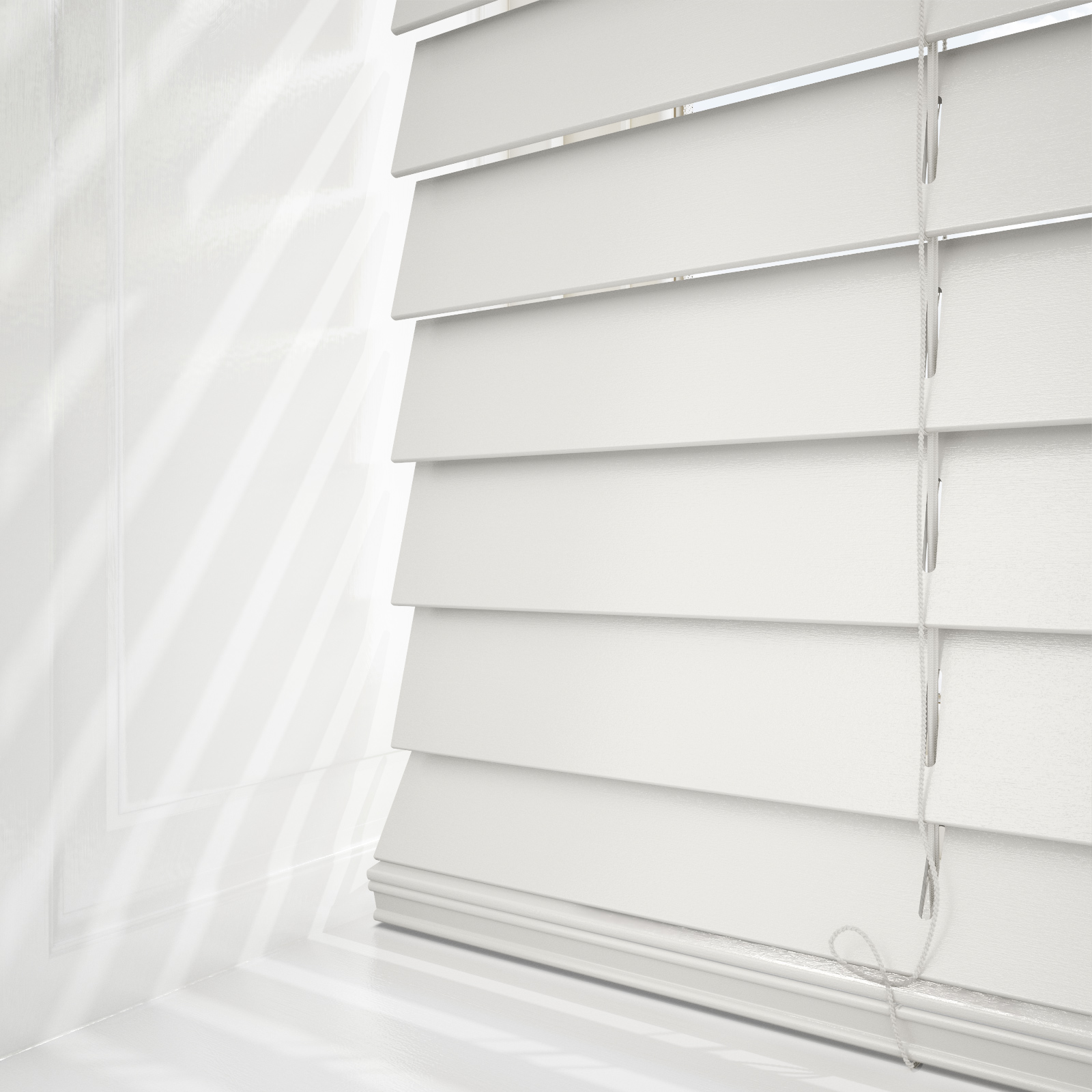 Premier Soft Cream Wooden Venetian Blind | Blinds Direct