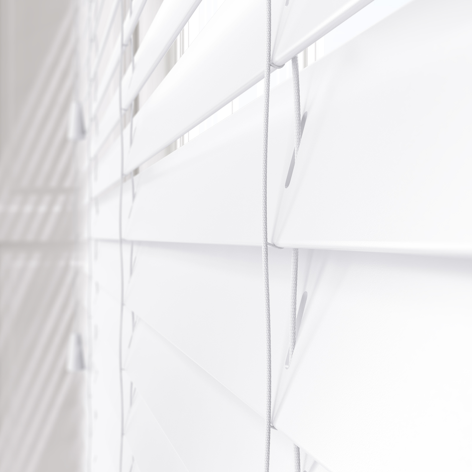 WoodLux Ultra White Faux Wood Venetian Blind | Blinds Direct