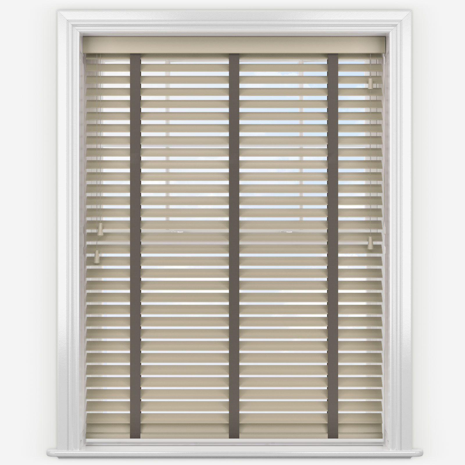 Opulence Pebble with Stealth Tapes Wooden Venetian Blind | Blinds Direct