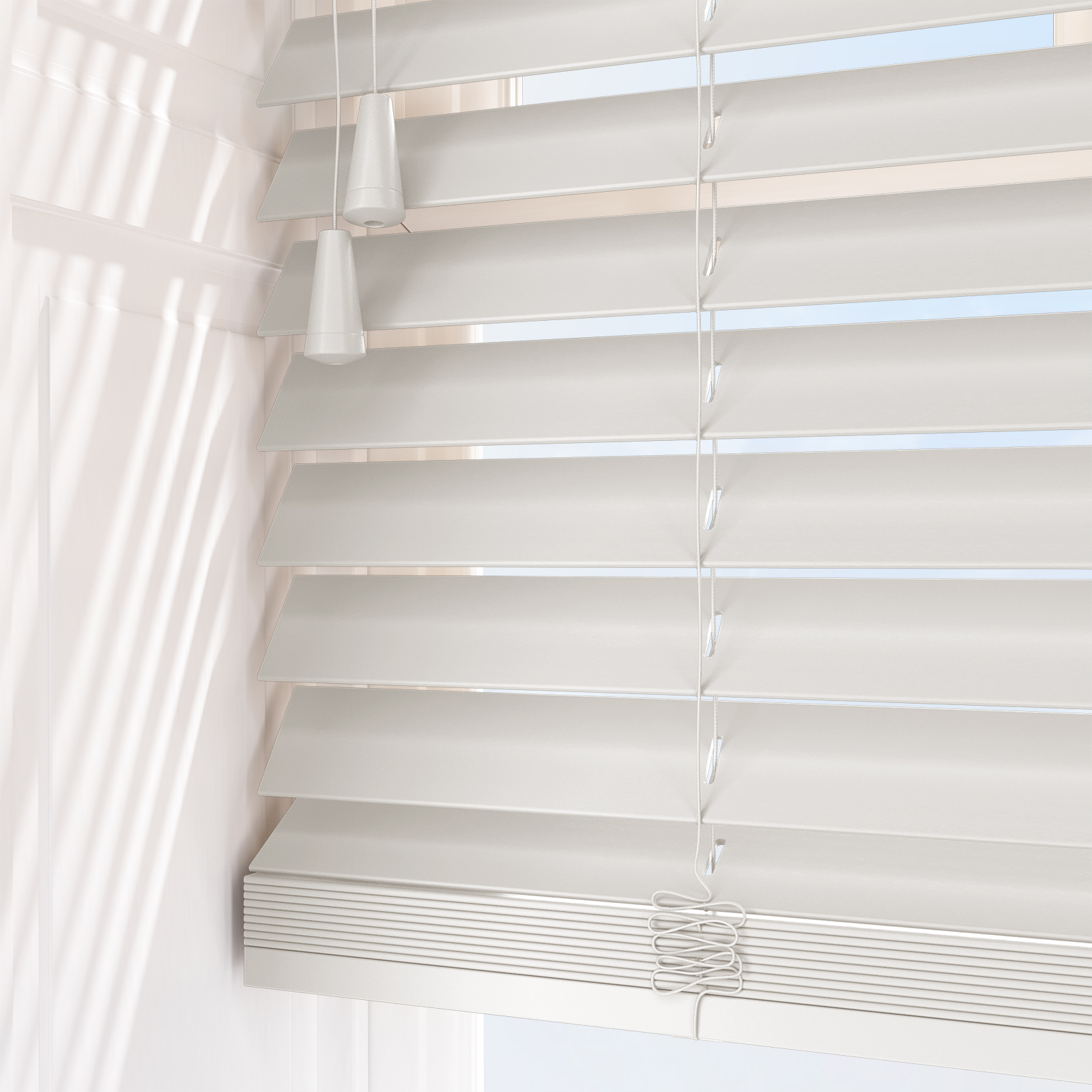 Opulence White Wooden Venetian Blind | Blinds Direct