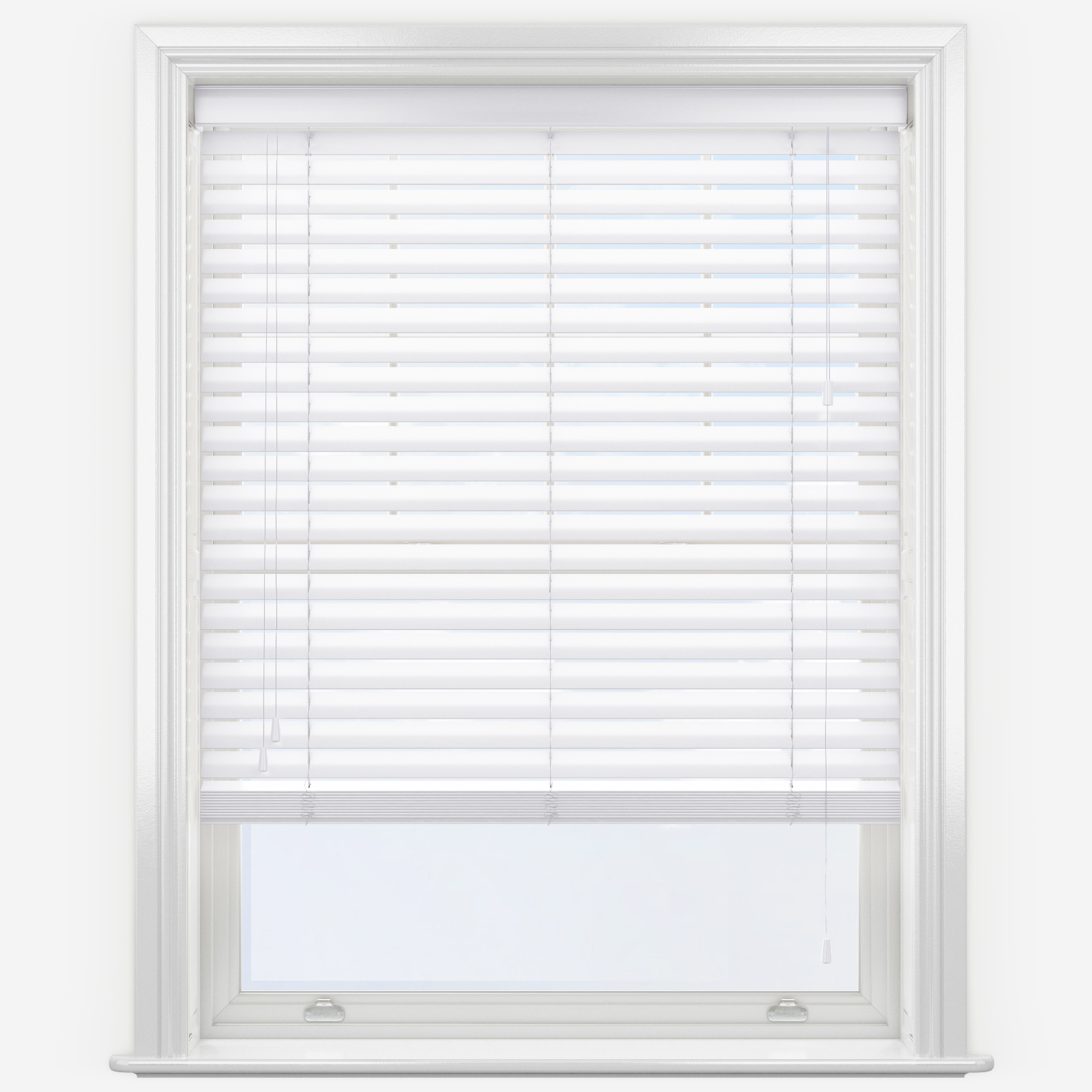Premier Pure White Wooden Venetian Blind | Blinds Direct
