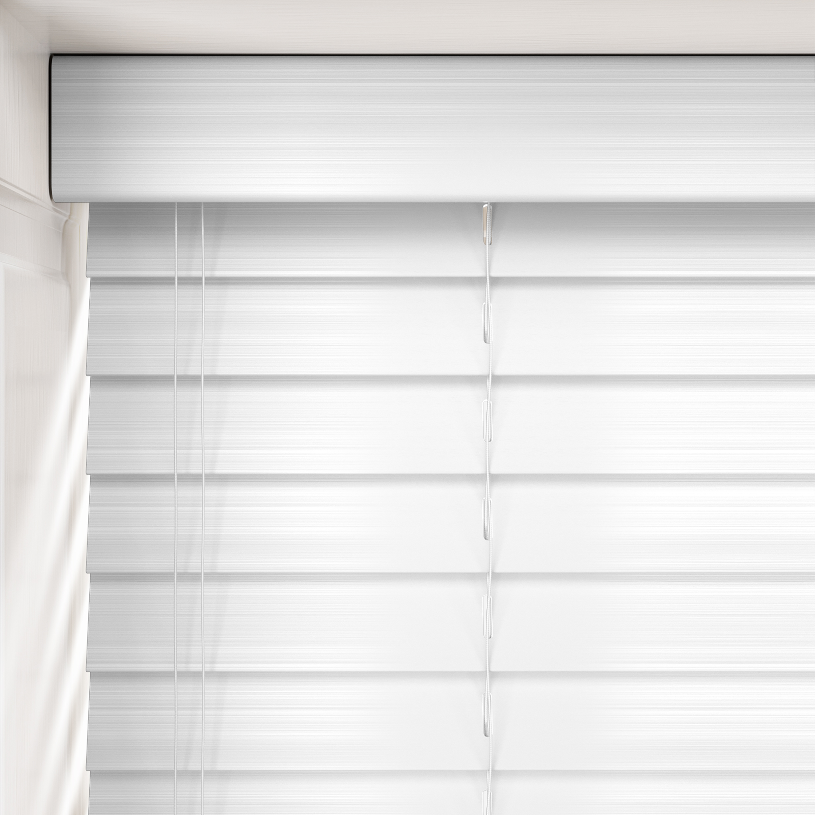 Opulence Bamboo White Wooden Venetian Blind | Blinds Direct