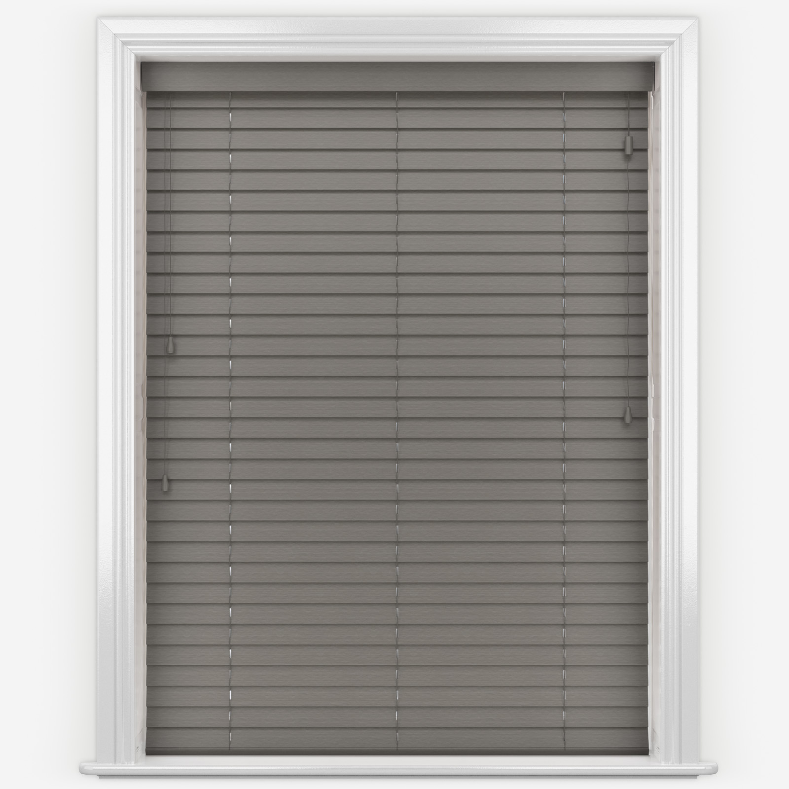 Aspect Graphite Grey Faux Wood Venetian Blind | Blinds Direct
