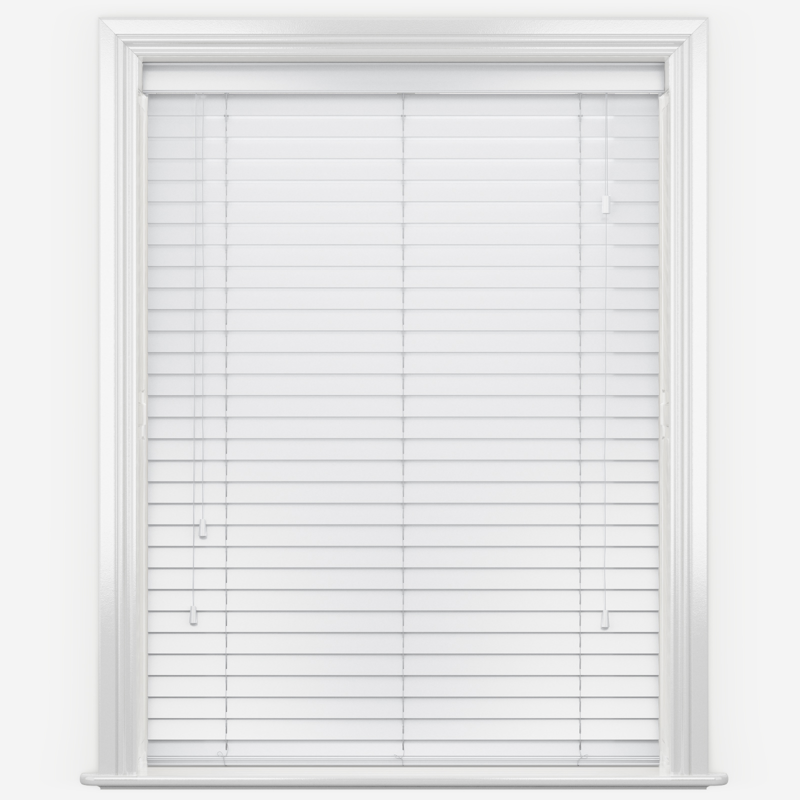 Premier Pure White Wooden Venetian Blind | Blinds Direct