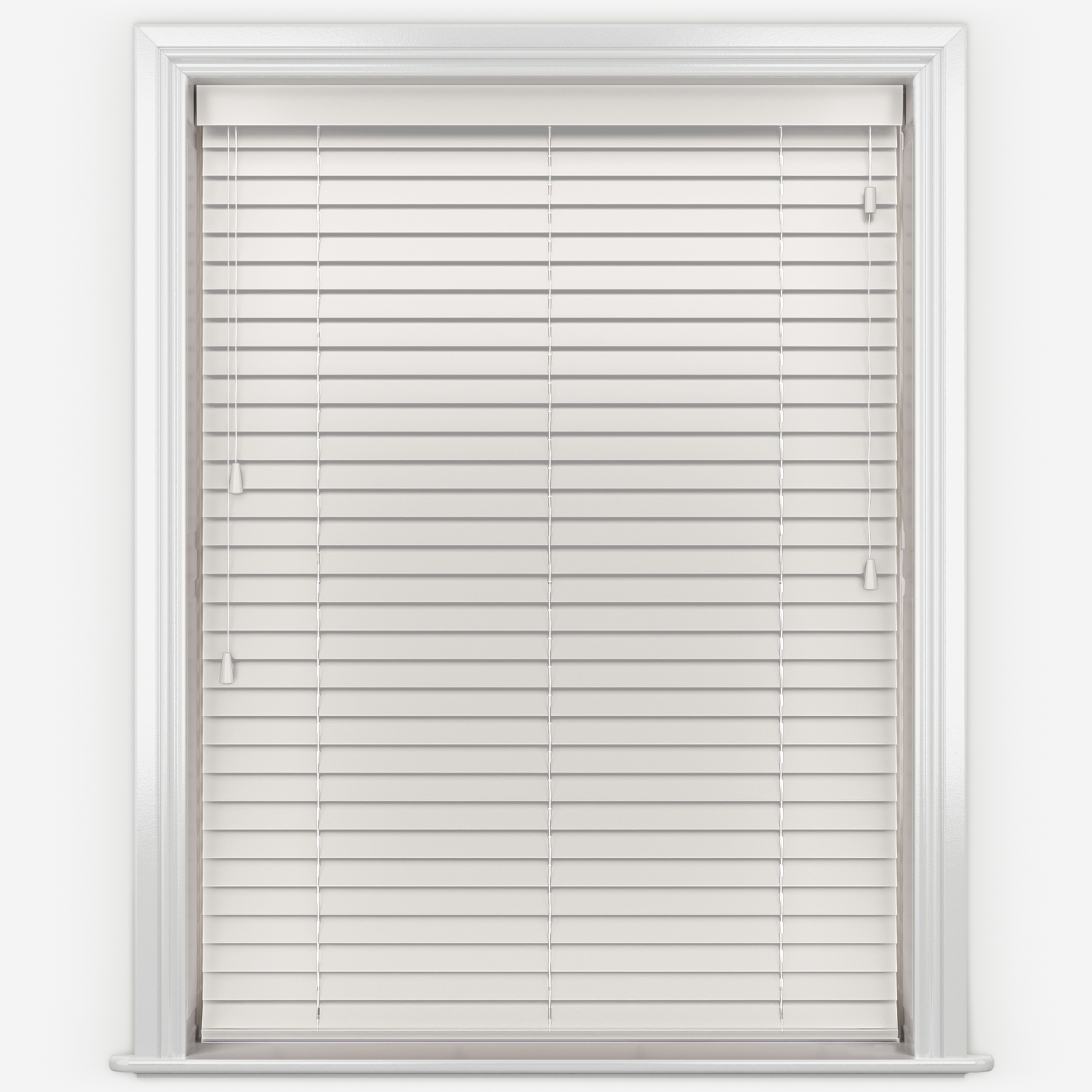 WoodLux Alabaster Faux Wood Venetian Blind | Blinds Direct