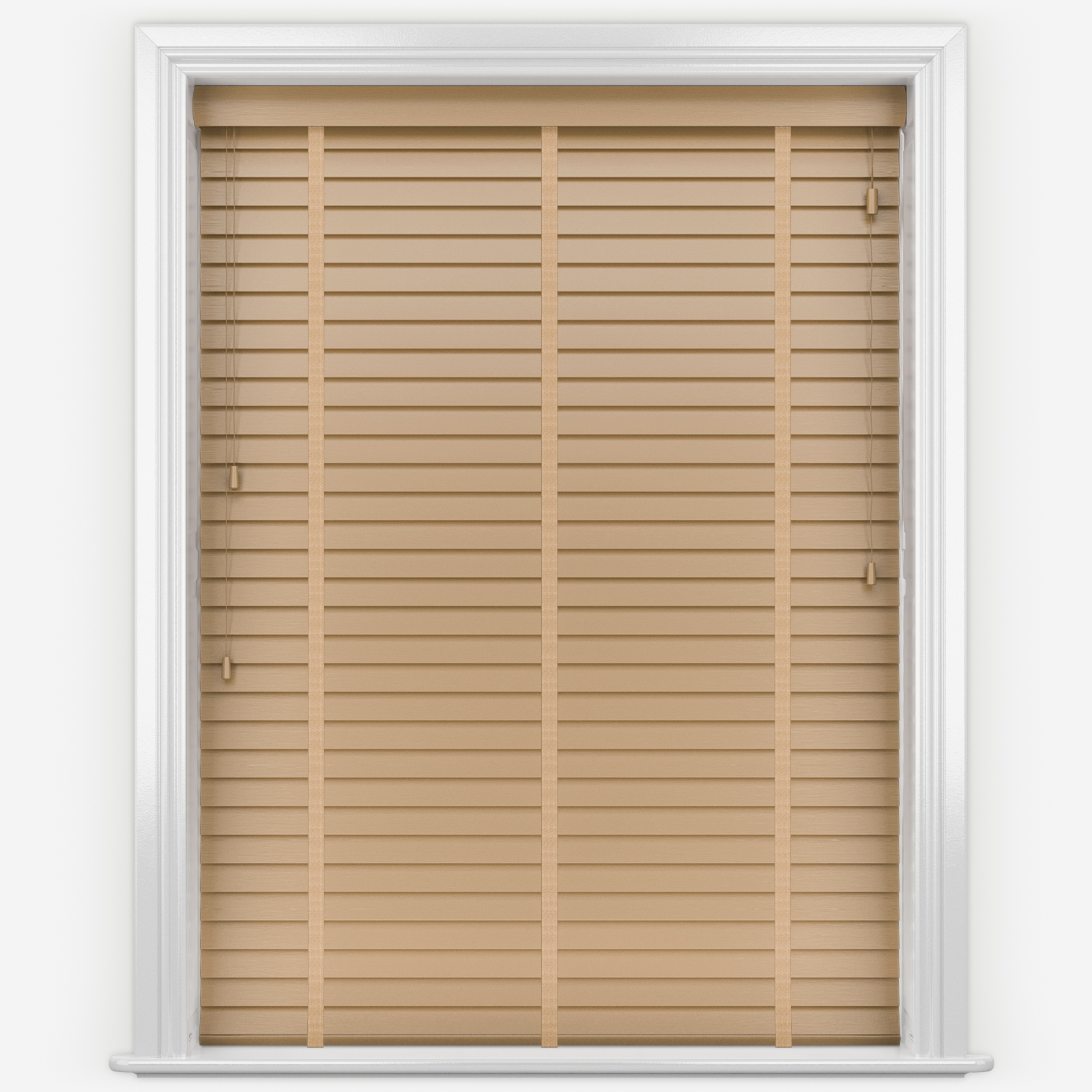 WoodLux Elegant Oak with Tapes Faux Wood Venetian Blind | Blinds Direct