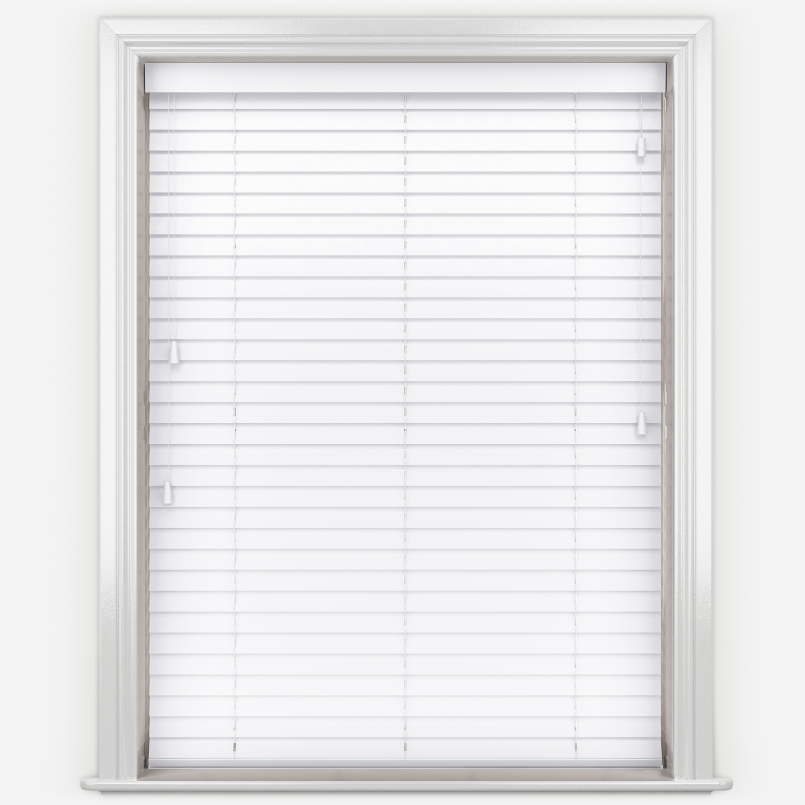 WoodLux Ultra White Faux Wood Venetian Blind | Blinds Direct