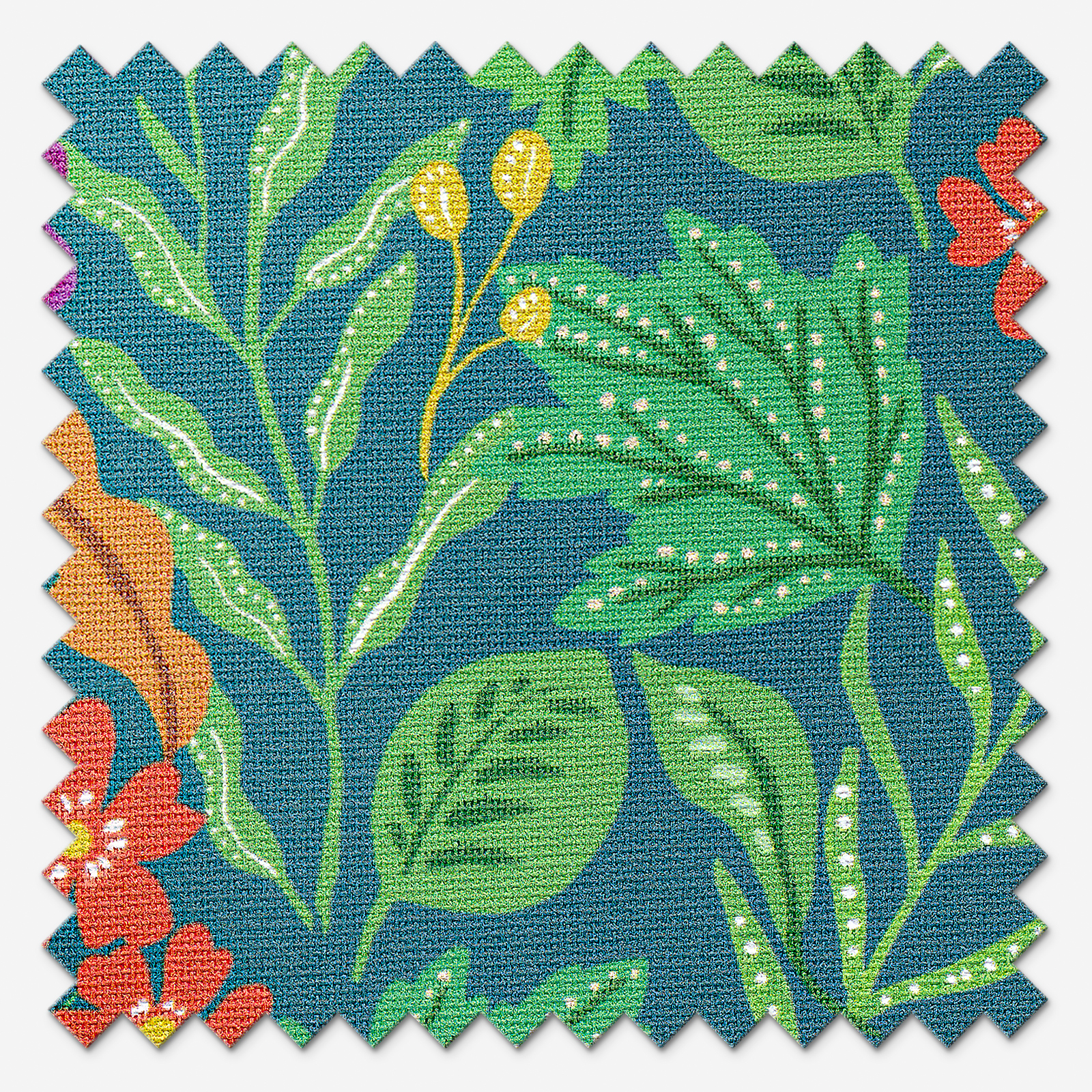 Tree Of Life Teal Vertical Blind Replacement Slats | Blinds Direct